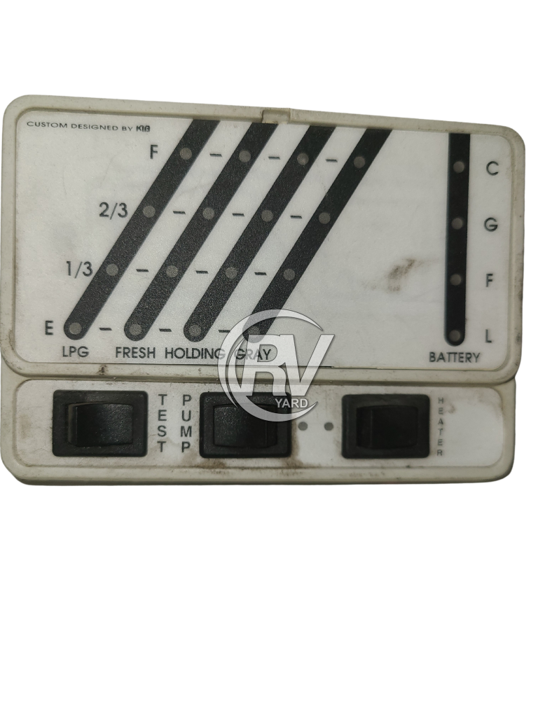 KIB Tank Sensor monitor (white- water heater/ pump switches) – RV Yard
